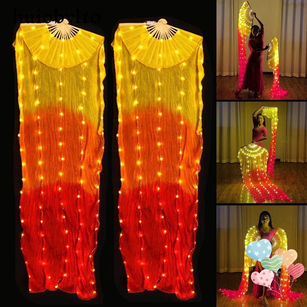 Quạt LED HUIOBVL10, Veil LED Light Belly Dance Fan, Đa Năng Phát Sáng ...