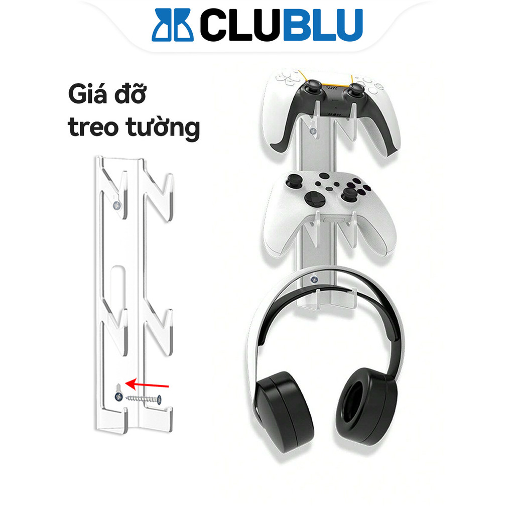 -CLUBLU- Móc Treo Trong Suốt Tai Nghe Chụp Tai Gamepad Tay Cầm GAMING ...