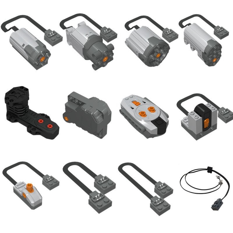 Bộ động cơ gạch cao khối xây dựng bộ phận 9686 lập trình điện ev3 Quái Vật động cơ điều khiển từ ...