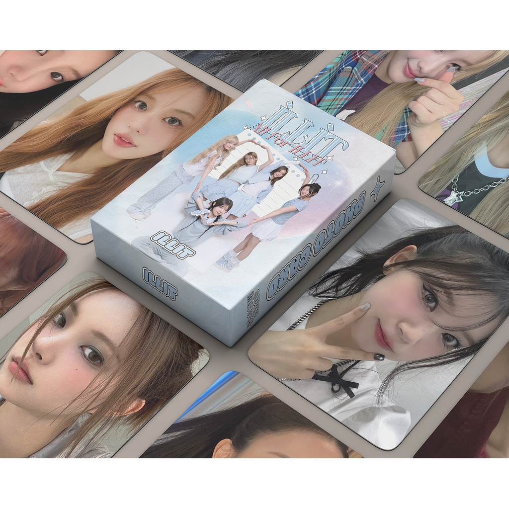 50-55pcs/box ILLIT Holographic Laser Lomo Cards SUPER REAL ME Album ...