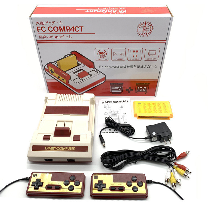 Fc TV Bảng điều khiển trò chơi hoài cổ Retro Home Red White Console 8 ...