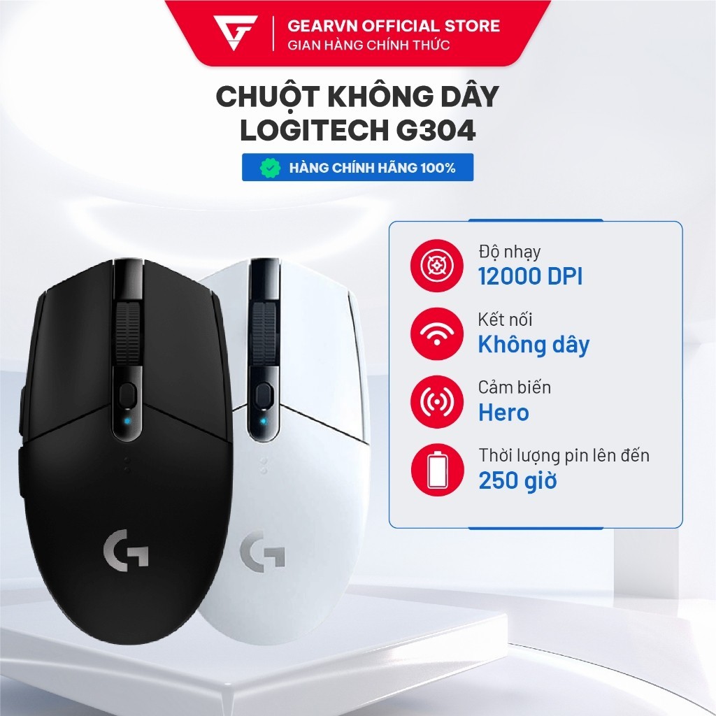 Chuột Không Dây LOGITECH G304 - 12000 DPI - Pin 250 Giờ - LightSpeed ...