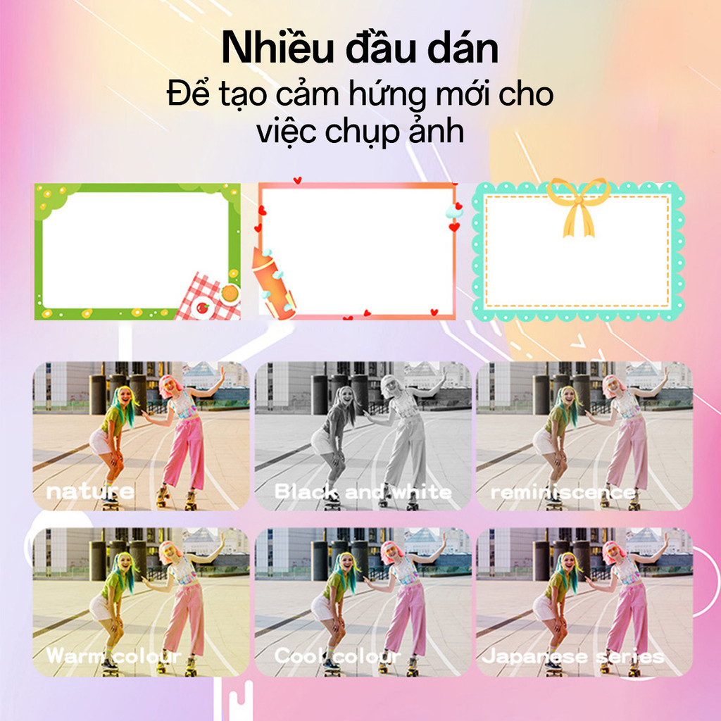 -CLUBLU- Máy Ảnh Kỹ Thuật Số Selfie LK-003 Camera Kép Mini Digital 4K Video Cho Học Sinh Retro ...