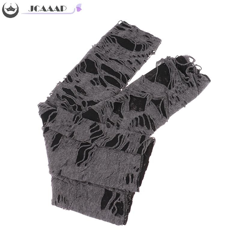 Găng Tay Gothic Gợi Cảm cho Halloween và Cosplay - Rách Đen Có Lỗ ...