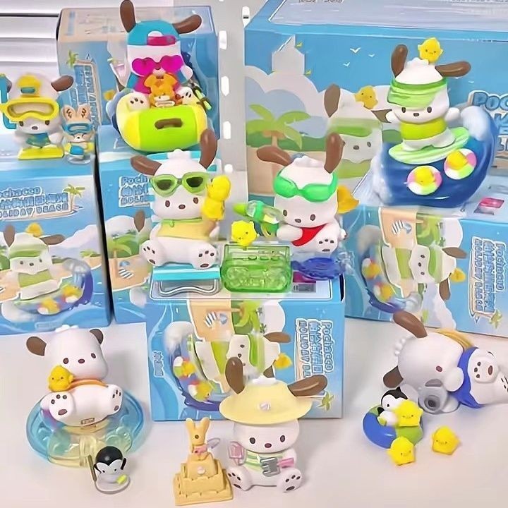 Pacha Dog Holiday Beach Tide Play Blind Box Sanrio Hand-Made Cute Doll ...