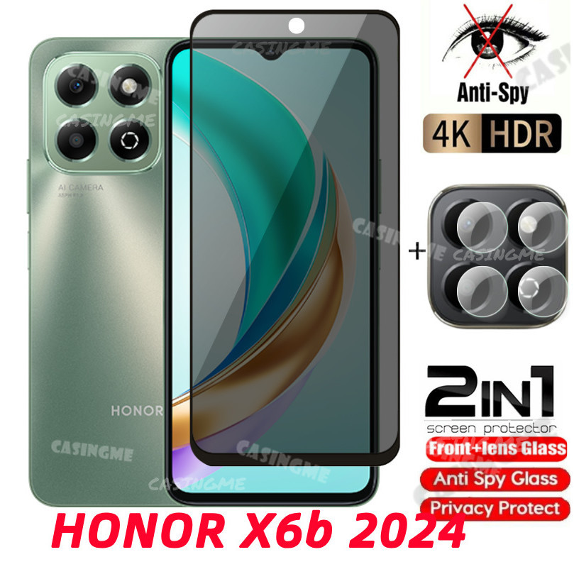Honor X6b 2024 Kính cường lực riêng tư Chống gián điệp Full Cover Bảo vệ màn hình Chống Peek ...