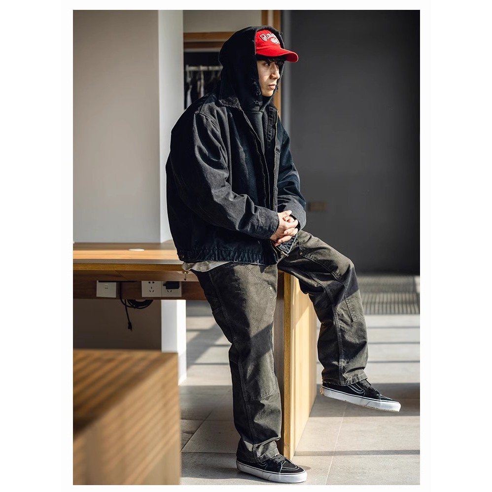 SAY CHIC Áo khoác American Retro Workwear Áo khoác đồng phục bóng chày ...