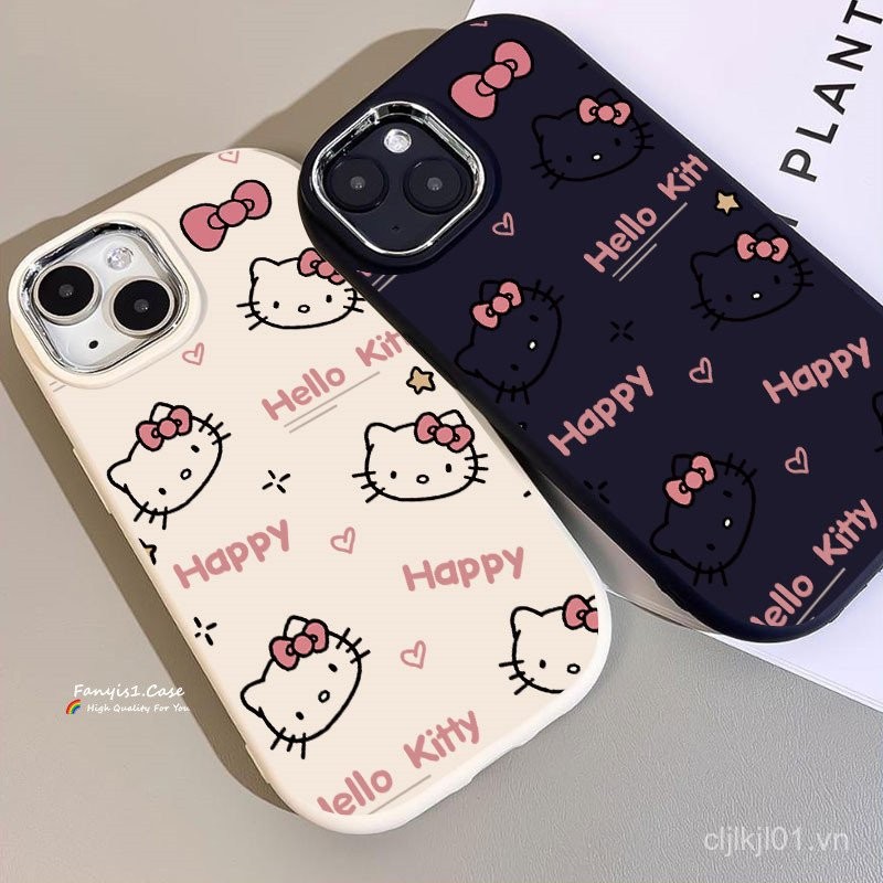 Ốp lưng điện thoại HelloKitty Ins dễ thương cho iPhone 7/8/SE(2020)14 15 13 11 12 Pro Max Plus ...