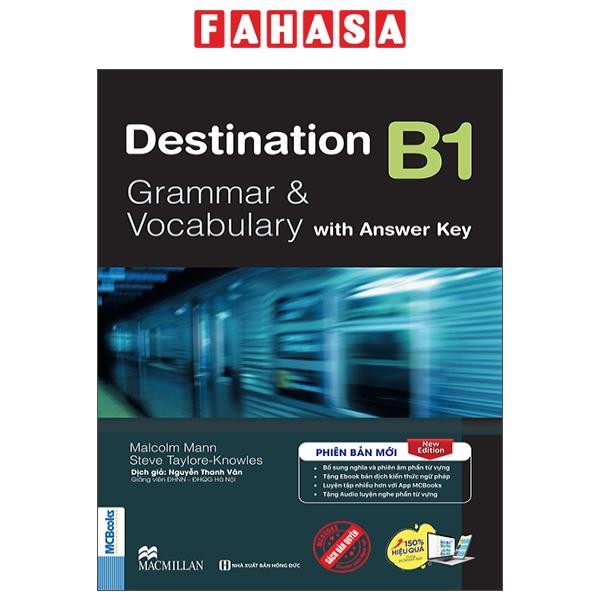 Sách - Destination B1 - Grammar And Vocabulary With Answer Key (Tái Bản ...