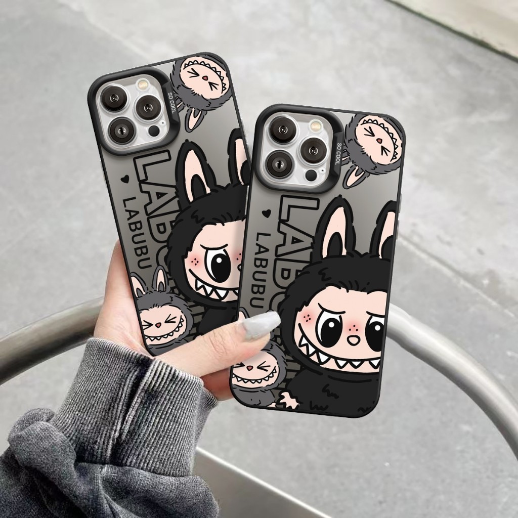 Ốp Lưng iPhone Labubu Đen IMD Cứng Nhám, Siêu Chống Sốc, Bảo Vệ Camera - iP 6/6s/7/8/Plus/X/XS ...