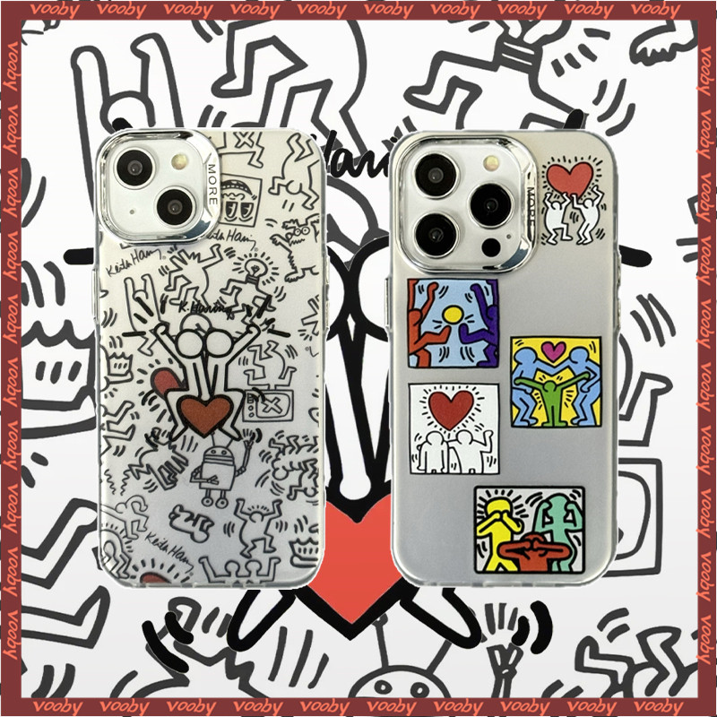 Tranh Nghệ Sĩ KH graffiti Nhãn Mạ Màu Kim Loại Khung Ống Kính Ốp Lưng Điện Thoại Thích Hợp Cho ...