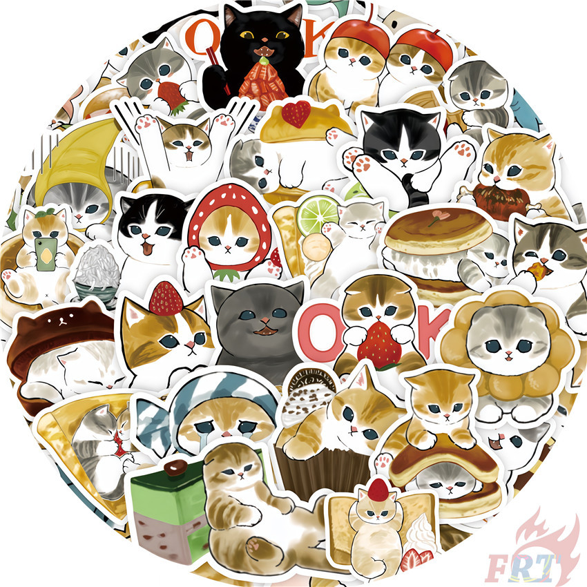100Pcs/Set Q Kittens Series 04 Delicious Food Stickers Fashion DIY ...