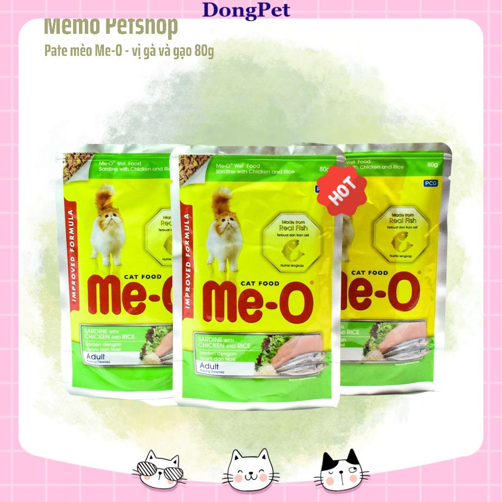 Pate mèo - pate me o - vị Thịt gà và gạo- Gói 80g | Shopee Việt Nam