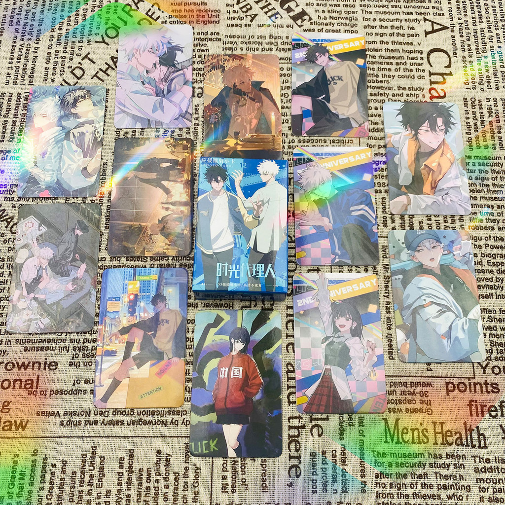 55pcs Anime Manhwa Manga Sanrio Hidden love Raster Card Jinx Blue Lock ...