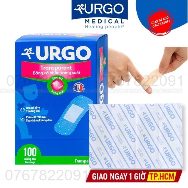 Băng Keo Cá Nhân Trong Suốt Urgo Transparent | Băng Cá Nhân | Shopee ...