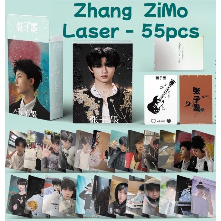 55pcs TNT TFBOYS TF Family 3 4 generation Hologram Laser Lomo Cards ‌Zhang ZiMo Karry Wang ...