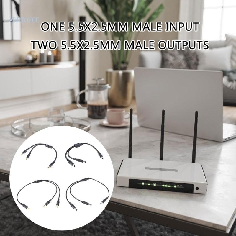 Ty 5 5x2 5mm 5 5x2 1mm Đầu nối Dây 1 đến 2 Y Dây chia cho quạt máy ảnh ...