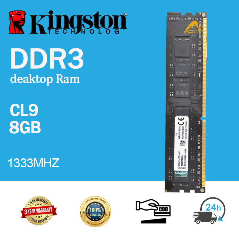 kingston 8gb ddr3 RAM 1333mhz Bộ Nhớ 2rx8 pc3-10600u 240pin dimm Chuyên ...