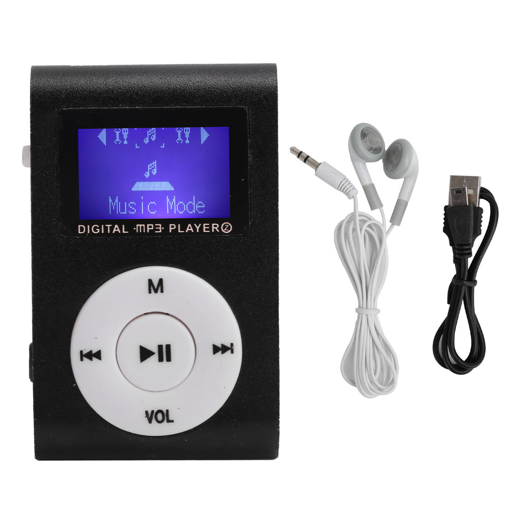 Spr-Máy nghe nhạc Mini MP3 di động Màn hình LCD BackClip MP3 Hỗ trợ thẻ ...
