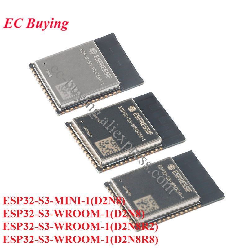 2 Cái / lốc ESP32-S3-WROM-1 ESP32-S3-MINI-1 ESP32-S3 ESP32-S3R2 ESP32-S3R8 Mô-đun không dây 5.0 ...