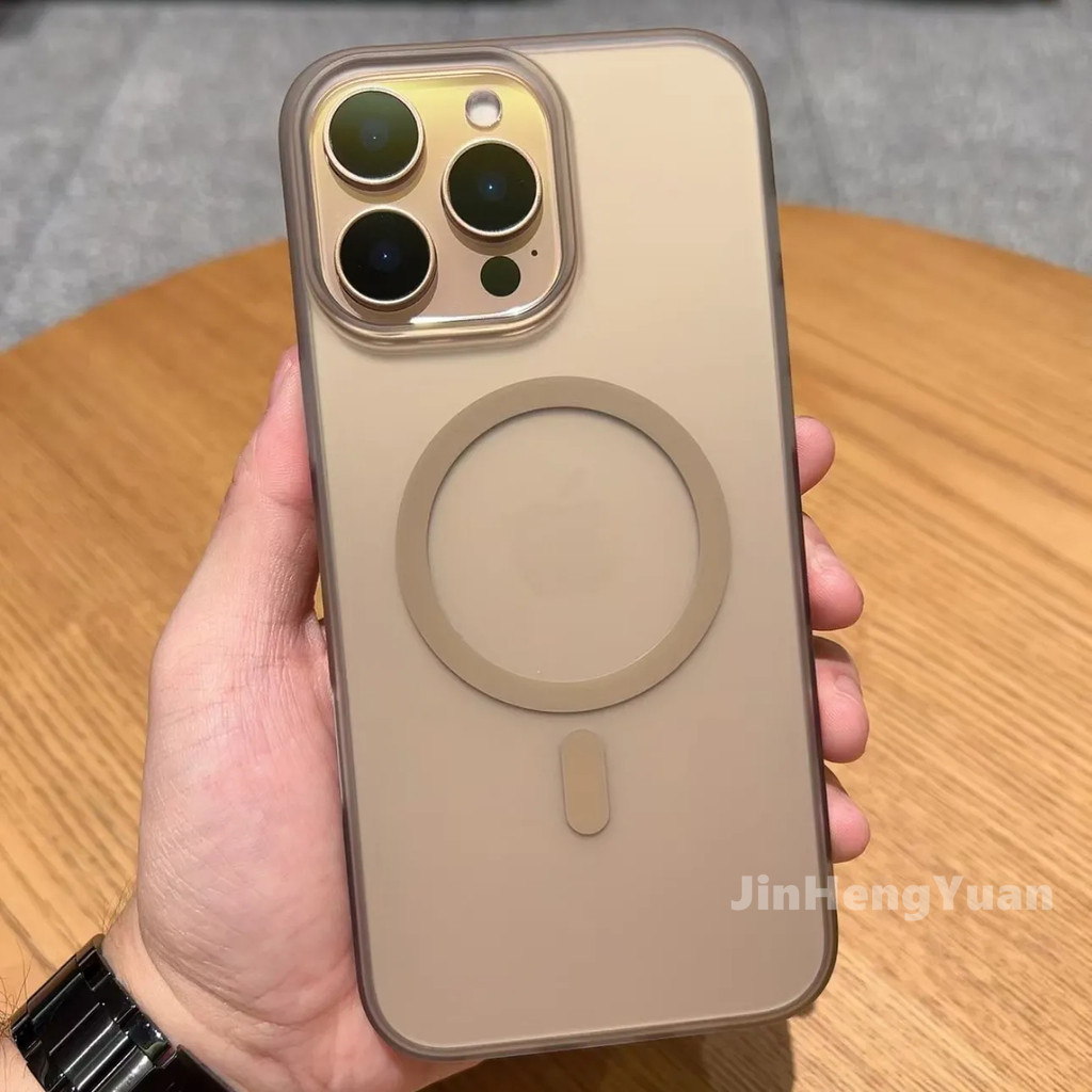 Desert Titanium Siêu Mỏng Bán Trong Suốt Mờ Từ Hút Pc Ốp Lưng Cứng Cho Iphone 16 15 14 13 12 11