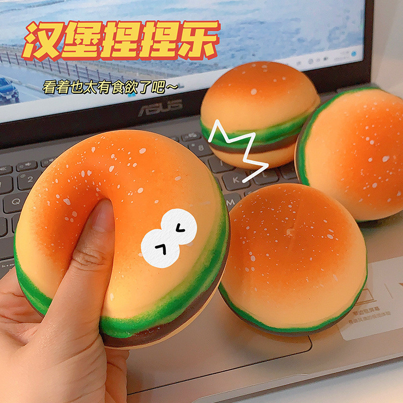Đồ chơi squishy mochi đáng Đồ chơi giải nén mô phỏng Burger Toy squishy ...
