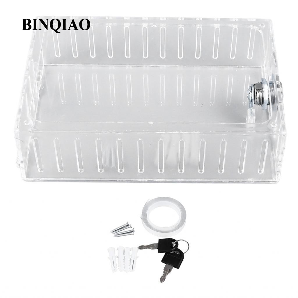 HEEPDD Thermostat Cover With Key Easy To Install Transparent Lock Box ...
