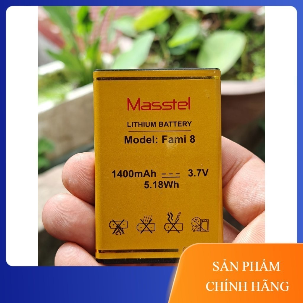 Pin hãng Mastel Fami 8 , Dung lượng chuẩn 1400 mAh | Shopee Việt Nam