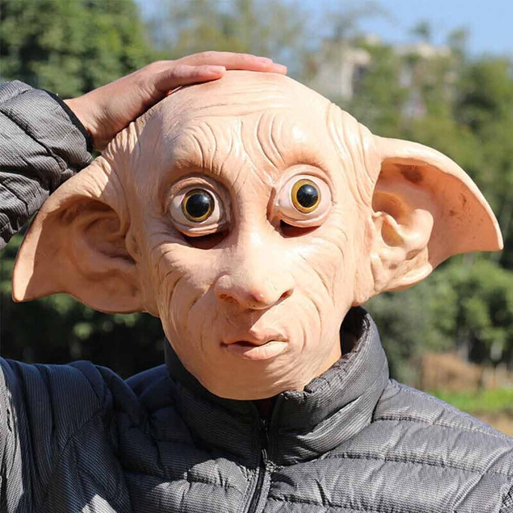 Dobby House Elf Long Nose Elf Latex Mask Halloween Role Playing Prop ...