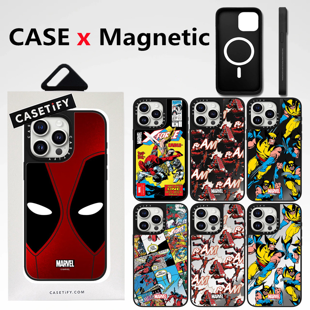 Ốp điện thoại từ tính chất lượng cao CASETiFY [Marvel Deadpool & Wolverine] Dành cho iPhone 15 ...