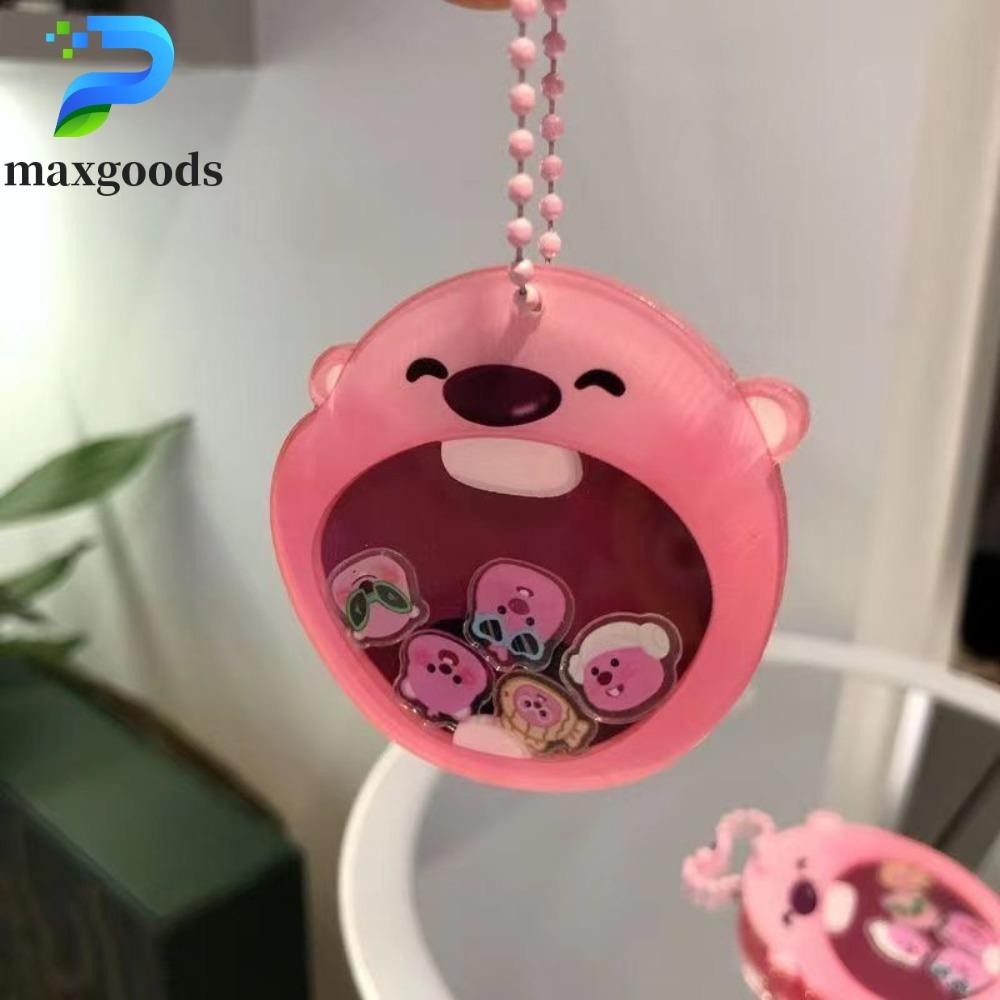 maxgoods dây chuyền móc khóa Loopy, Lắc nhạc Đồ chơi bập bênh Beaver ...