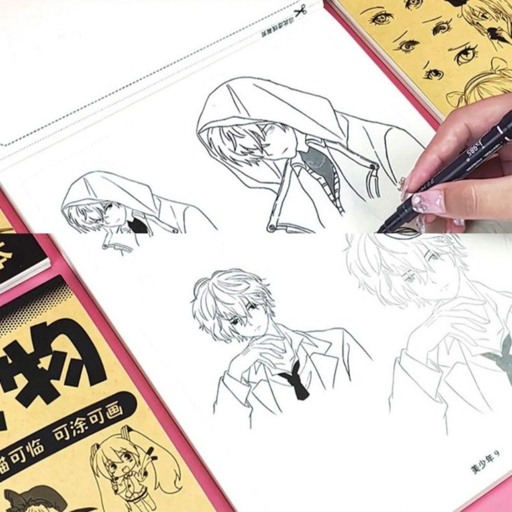 Sách hướng dẫn vẽ tay JAVIER, Art Tracing Sketch Vẽ tay Dòng phác thảo ...