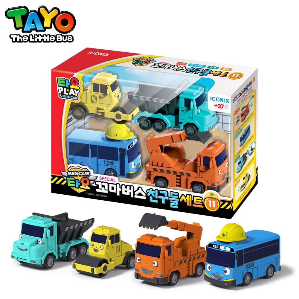 Tayo Iconix Little Bus Friends SpecialSet Vol.11 Heavy Equipment Set ...