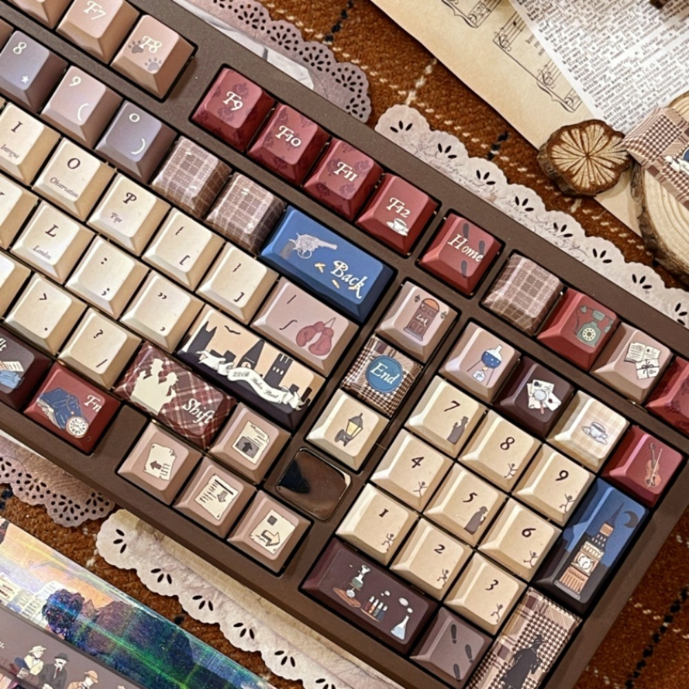 Sherlock Holmes Keycap Cherry / SO Profile 137 Phím PBT Thuốc Nhuộm Năm ...
