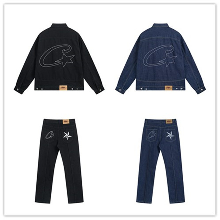 [X-men] Devil Island Casual Suit High Street NAM Cặp đôi Áo khoác Denim ...