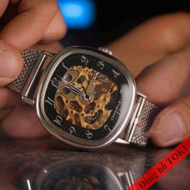 Đồng Hồ đeo Tay Bulova Caravelle Skeleton N8 Dây Kim Loại Cũ Shopee