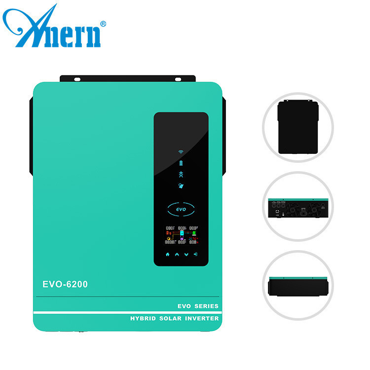 HOT Biến tần EVO 48V-6200W-7000VA- 24V-4200W Inverter hybrid hòa lưới ...