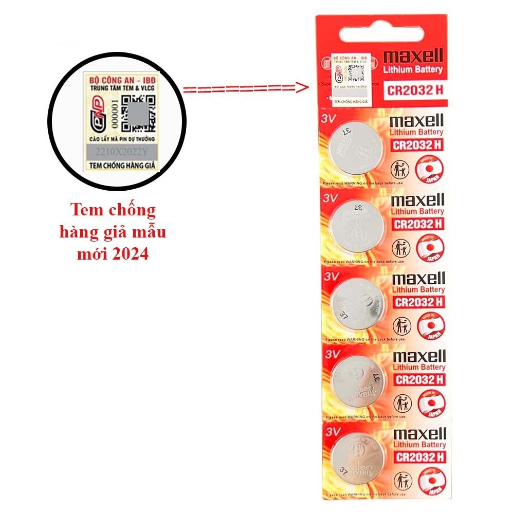 [CHÍNH HÃNG] Pin Nút Maxell CR2032 Lithium 3V - Made In Japan dành cho đồng hồ, máy tính ...