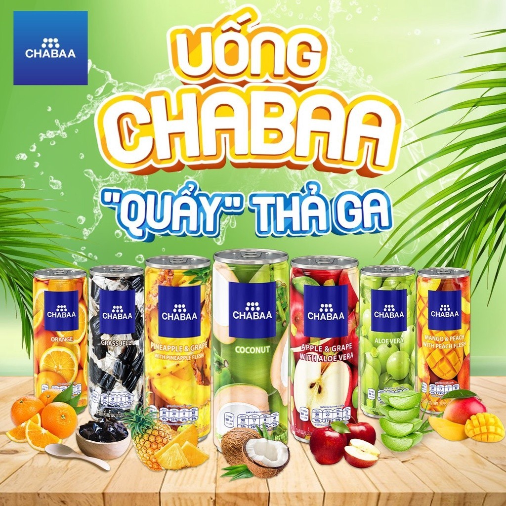 Nước trái cây Chabaa Thái Lan nhiều vị 230ml | Shopee Việt Nam