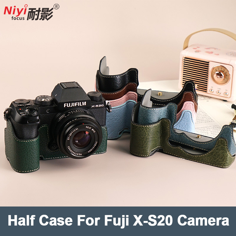 Ốp lưng đế máy ảnh bằng da PU Fuji XS20 XS10 Fujifilm X-S10 X-S20 XT10 XT20 XT30 XT30 II Phụ ...