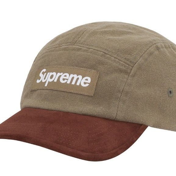 Sup 23SS SUERE VISOR CAMP Cap Colorblocked Da lộn cong vành Mũ bóng ...