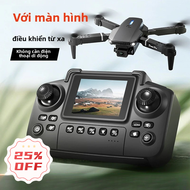 Flycam E88 – Máy Bay Không Người Lái Mới, Camera Kép, Thao tác trên màn ...
