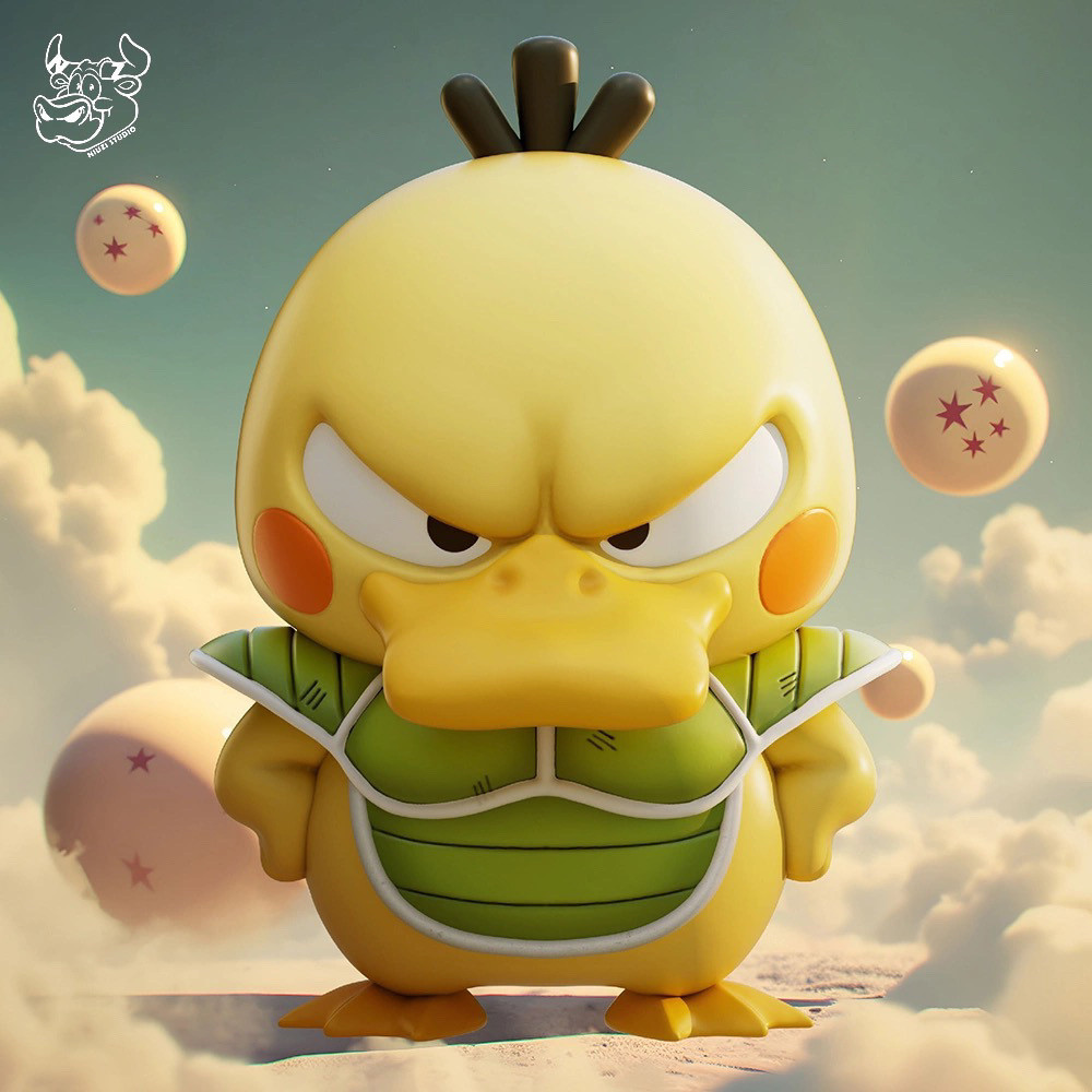 【Giao hàng nhanh】Shada keru vịt shalu Psyduck thủy triều chơi Q phiên ...