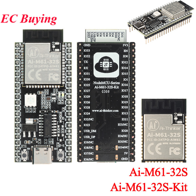 Ai-m61-32s Ai-M61-32S-Kit Ai-M61-32S-I TẤT CẢ WiFi 6 Bluetooth BLE 5.3 Combo Mô-đun phát triển ...