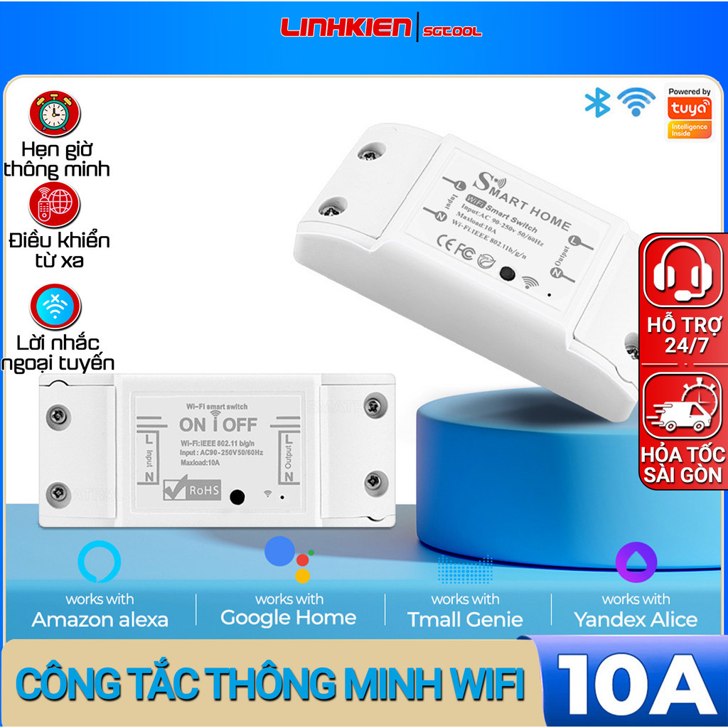 Công Tắc Thông Minh Smartlife Wifi Tuya SmartLife Điều Khiển Không Dây ...