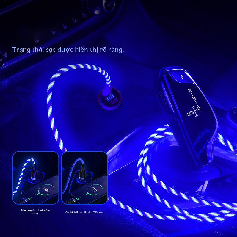 Xe Streamer 66W Sạc Siêu Nhanh Nhiều Màu Sắc Streamer Một Cho Ba Thích ...