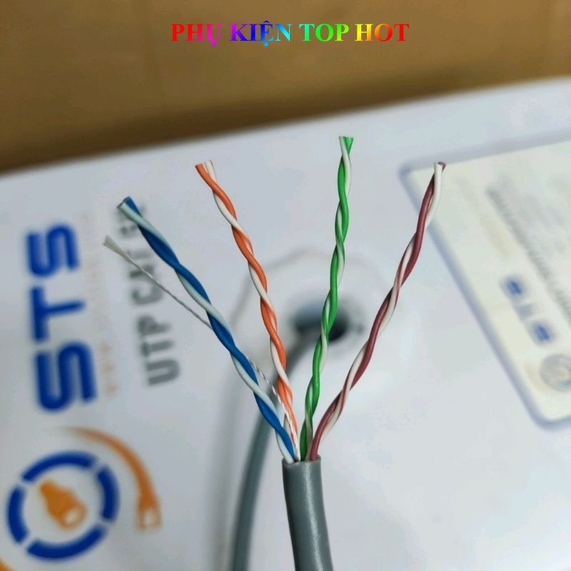 Cáp mạng STS CAT5E / CAT6 UTP loại tốt bán lẻ, 5 mét chưa bấm đầu ...