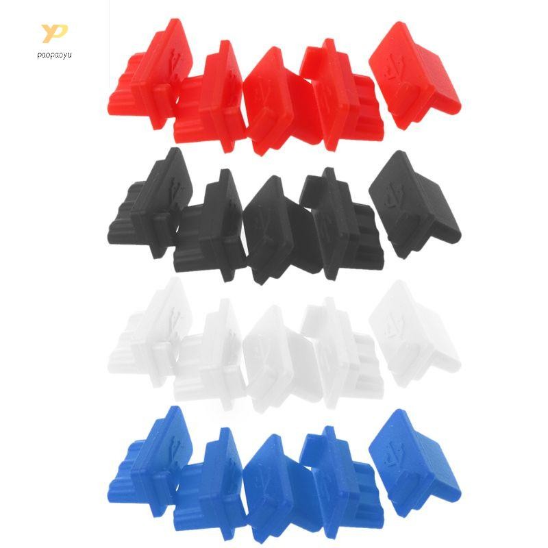 5PCS USB Dust Plug Charger Port Cover Cap Female Jack Interface ...
