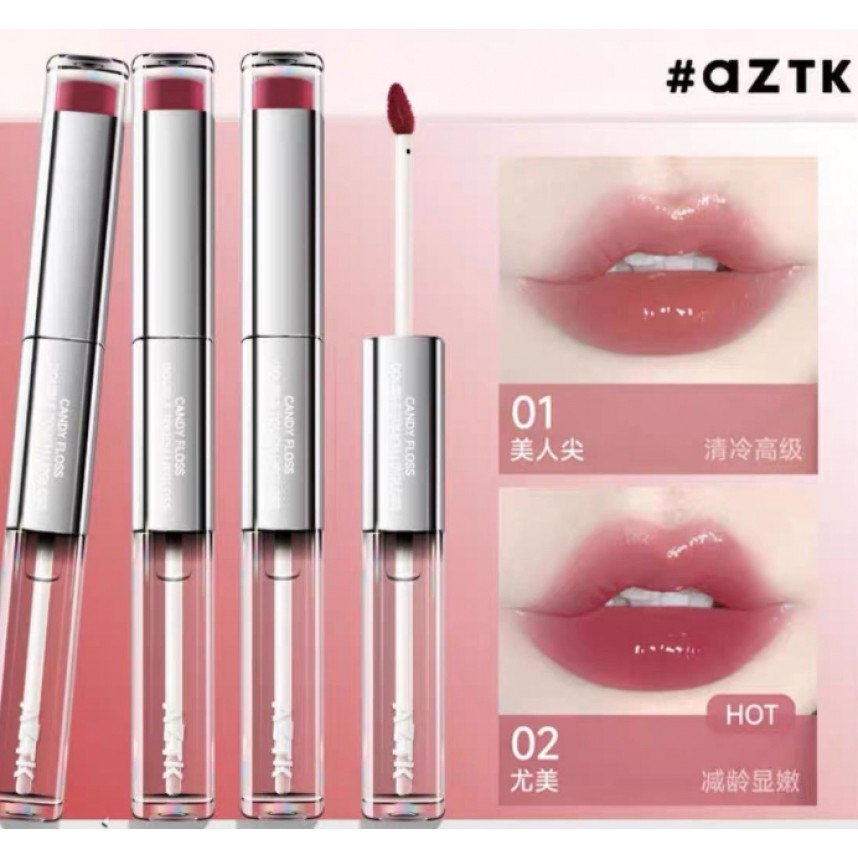 AZTK # AZTK Hai Đầu Son Bóng Gương Hai Đầu Hai Trong Một Màu Mờ ...