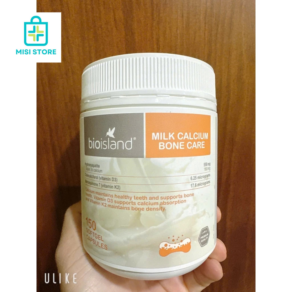 (date 2027) Viên Uống Bổ Sung Canxi Milk Calcium Bone Care Bio Island ...